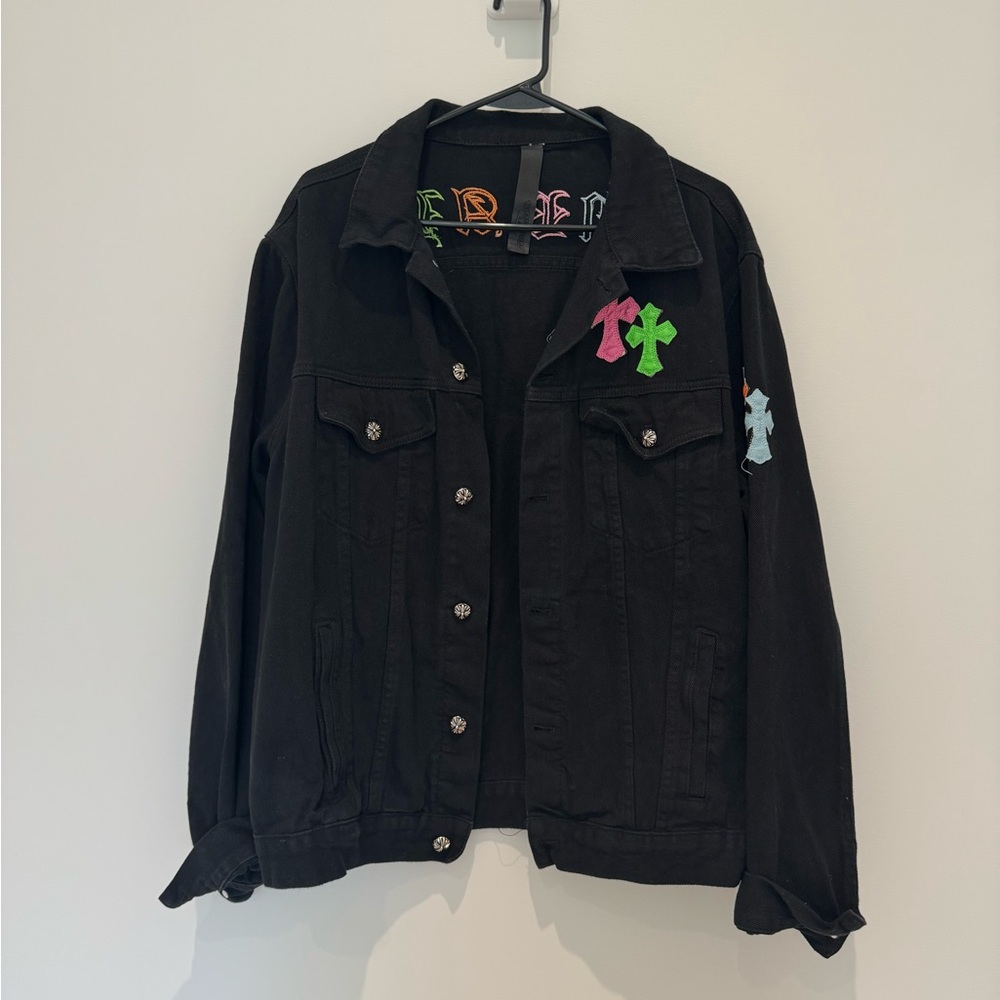 Chrome Hearts Black Denim Jacket - Gem